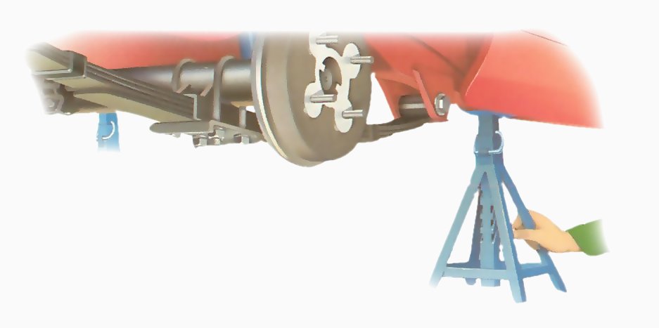 Checking a transverse leaf spring for wear