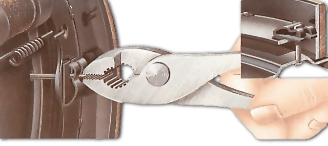 Removing a spring clip